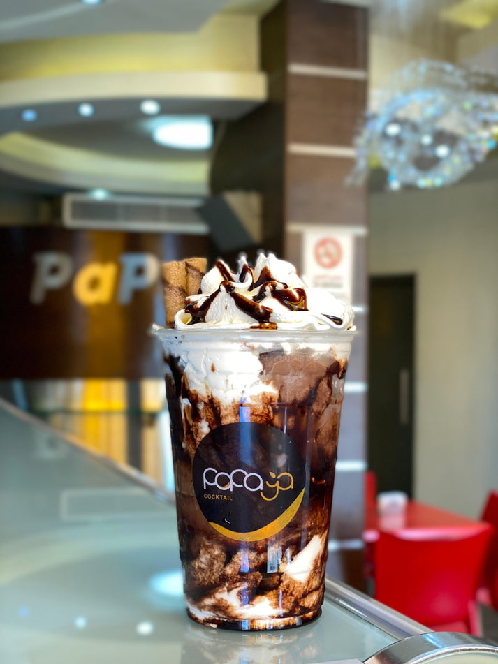 Chocolate Mou / Fraise Mou – Papaya Cocktail